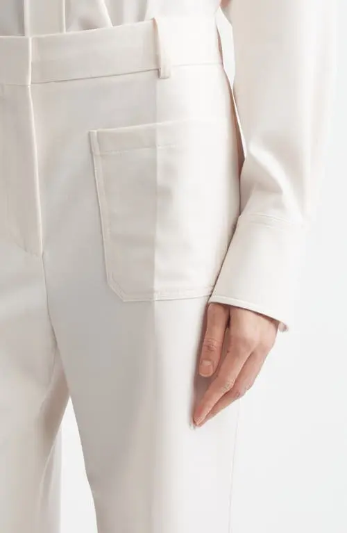 Victoria Beckham Alina High-waist Flare Leg Pants - Bone