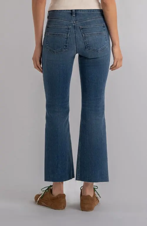 Kut From The Kloth Raw Hem Ankle Flare Jeans