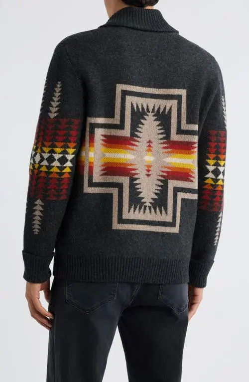 Pendleton Harding Zip Lambswool Cardigan
