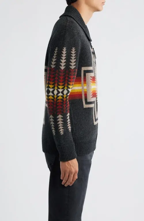 Pendleton Harding Zip Lambswool Cardigan