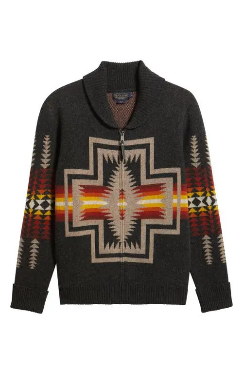 Pendleton Harding Zip Lambswool Cardigan