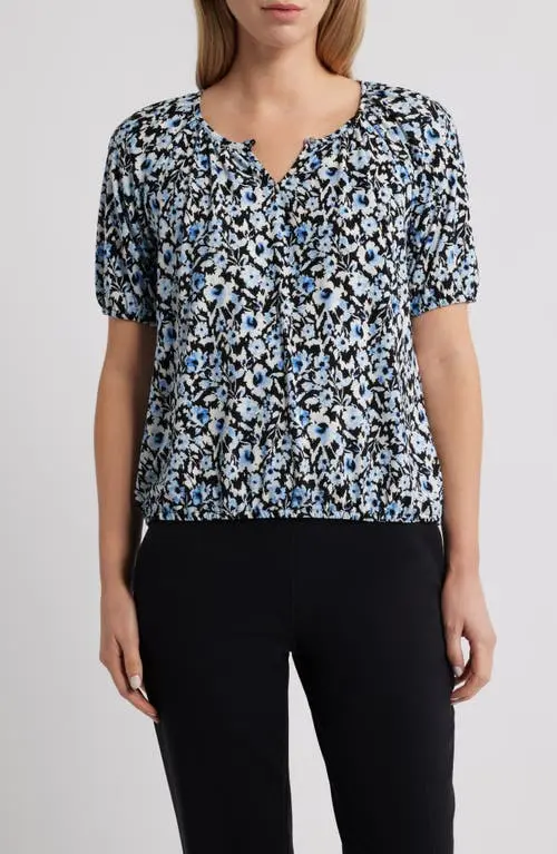 Anne Klein Floral Peasant Top