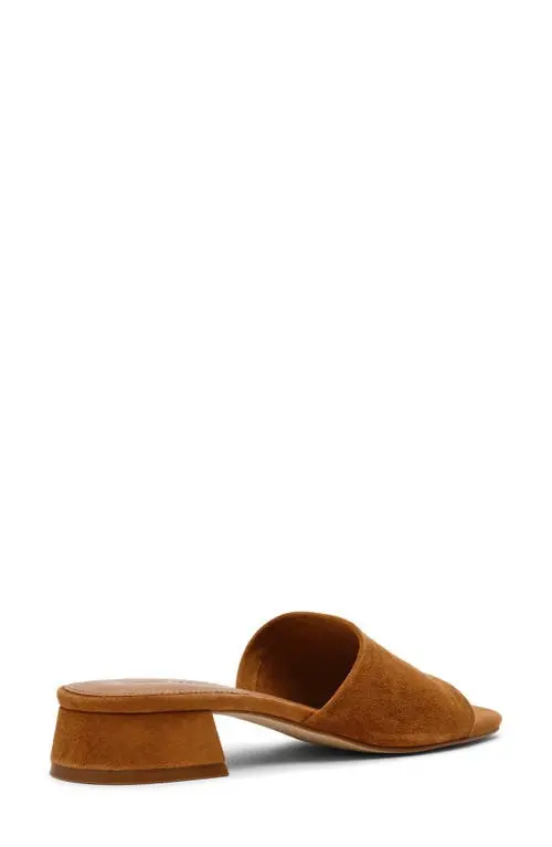 Steve Madden Montgomery Block Heel Sandal - Chestnut Suede