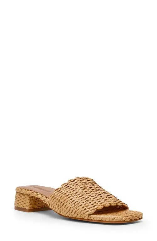 Steve Madden Montgomery Block Heel Sandal - Raffia