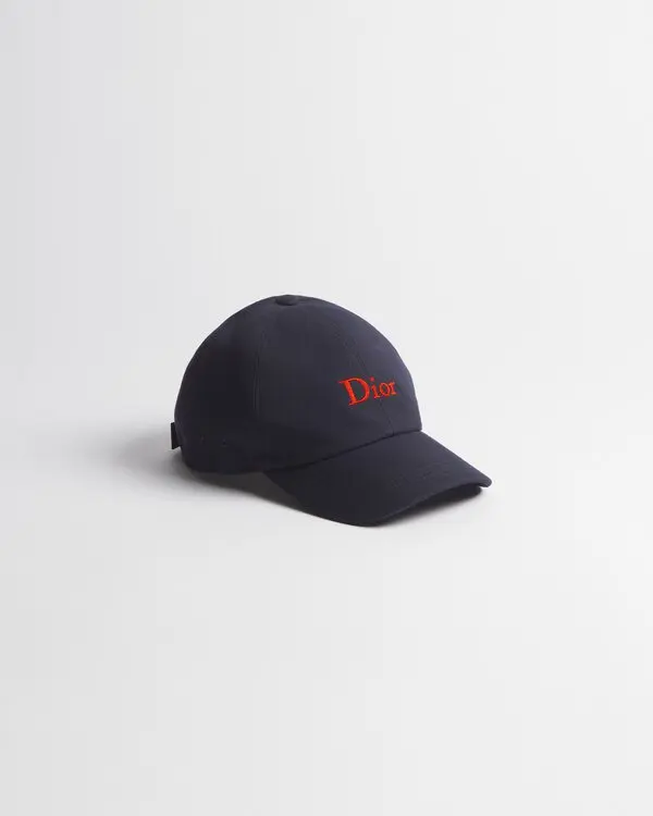 Dior Cap - Deep Blue Cotton Canvas
