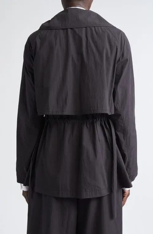 Lafayette 148 New York Oversized Cotton And Nylon Funnel Neck Jacket