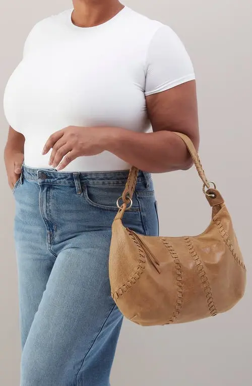 Hobo Opal Leather Shoulder Bag - Whiskey