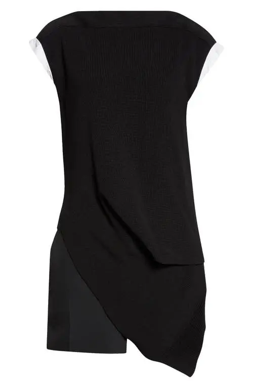 Sacai Suiting X Knit Dress - Black