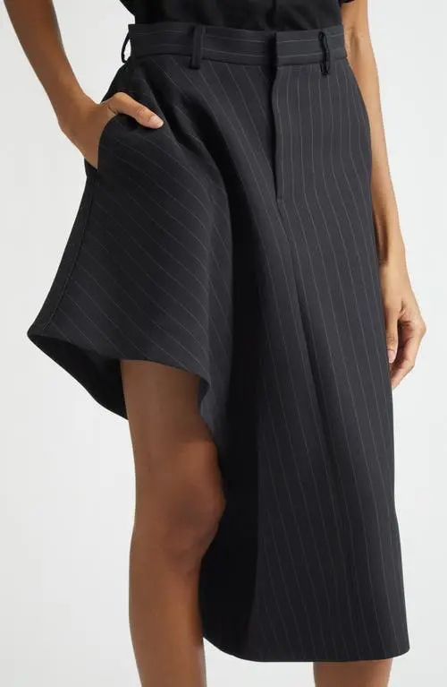 Sacai Pinstripe Twill Skirt