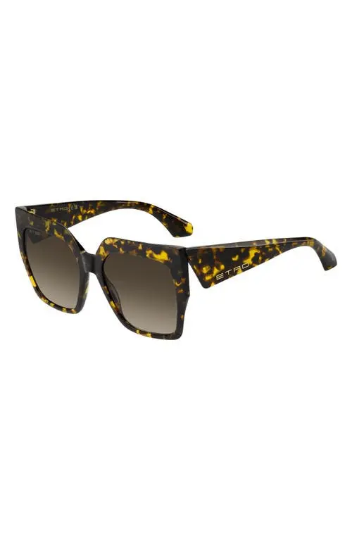 Etro 57mm Square Sunglasses - Havana/brown Sf