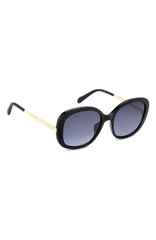 Fossil Gradient Oval Sunglasses - Black/dark Grey Sf