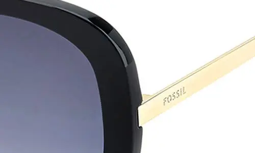 Fossil Gradient Oval Sunglasses - Black/dark Grey Sf