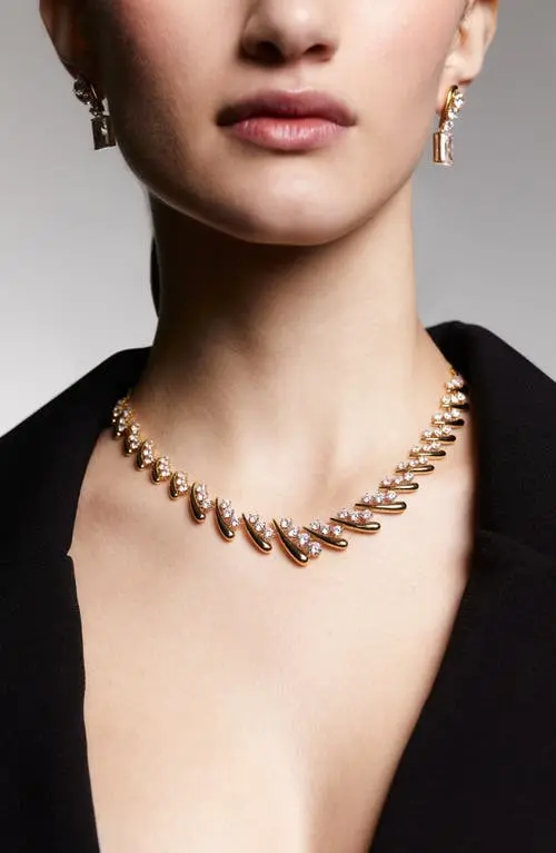 Nadri Phenom Cubic Zirconia Collar Necklace