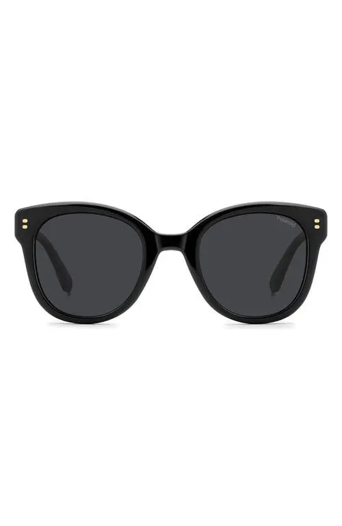 POLAROID 50mm Polarized Round Sunglasses