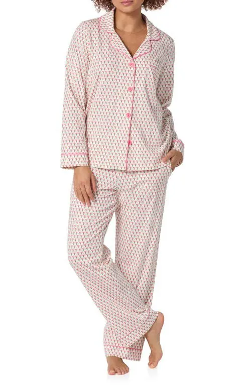 BEDHEAD PAJAMAS Stretch Cotton Jersey Pajamas - Blossom Geo