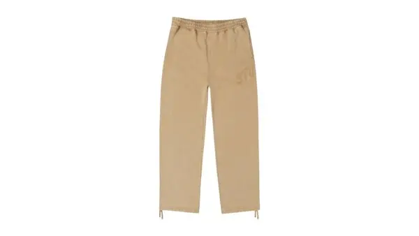 StÜssy Faded Graphic Fleece Pant - Washed Beige