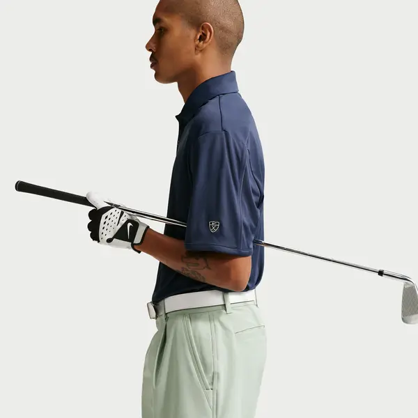 Nike Par Dri-fit Sleeve Logo Golf Polo