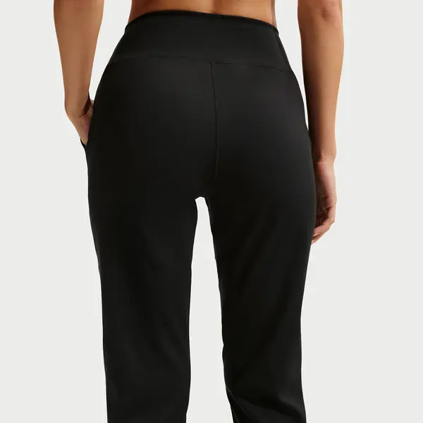 Nike High-waisted Full-length Knit Jogger Pants - Black