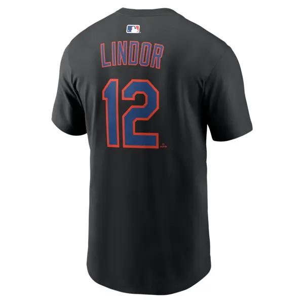 Nike Francisco Lindor New York Mets Mlb T-shirt - Black