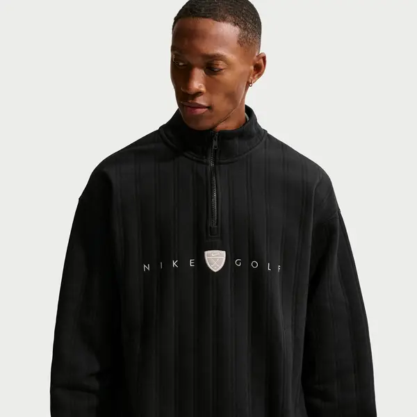 Nike Therma-fit Oversized 1/2-zip Top - Black