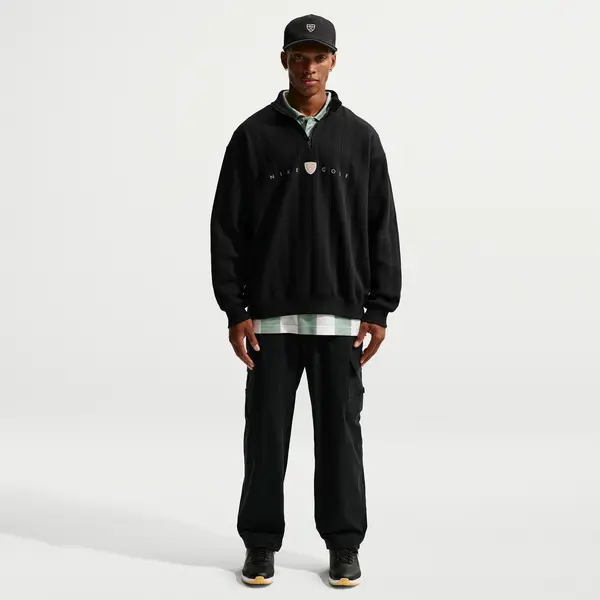 Nike Therma-fit Oversized 1/2-zip Top - Black