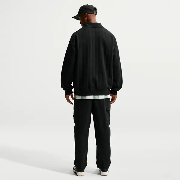 Nike Therma-fit Oversized 1/2-zip Top - Black