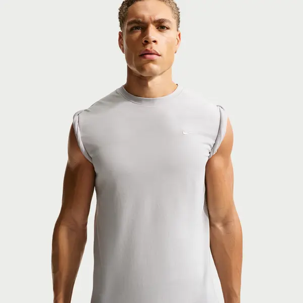 Nike Primary Dri-fit Short-sleeve Versatile Top - Grey