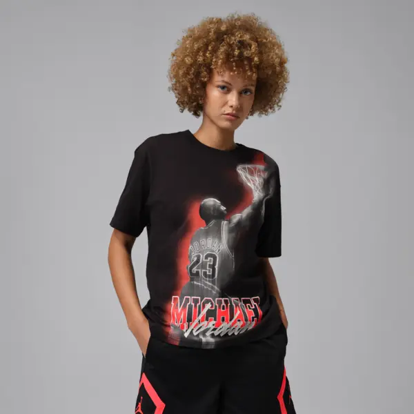 JORDAN Sport Heritage Dri-fit Graphic T-shirt - Black