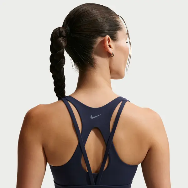 Nike Zenvy Light-support Padded Longline Sports Bra - Blue