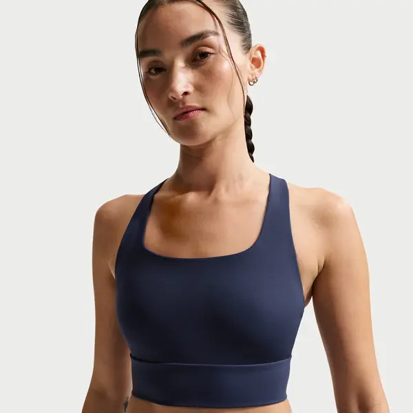 Nike Zenvy Light-support Padded Longline Sports Bra - Blue