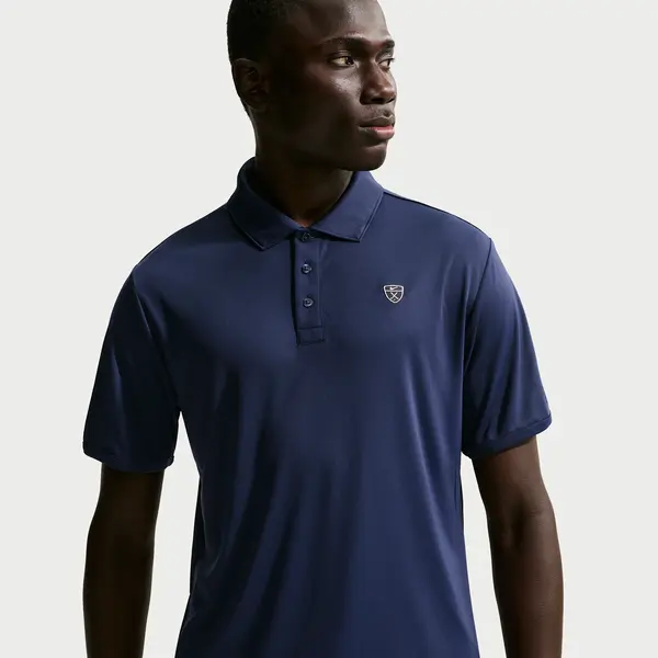 Nike Par Dri-fit Chest Logo Golf Polo - Blue