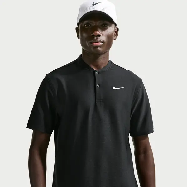 Nike Velocity Dri-fit Blade Collar Golf Polo - Black