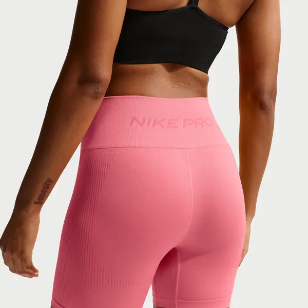 Nike Pro Seamless Dri-fit Biker Shorts - Pink