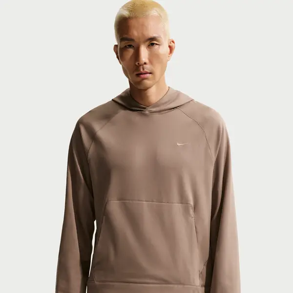 Nike Dri-fit Uv Protection Pullover Performance Hoodie - Brown