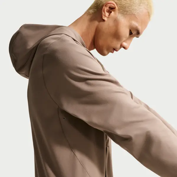 Nike Dri-fit Uv Protection Pullover Performance Hoodie - Brown