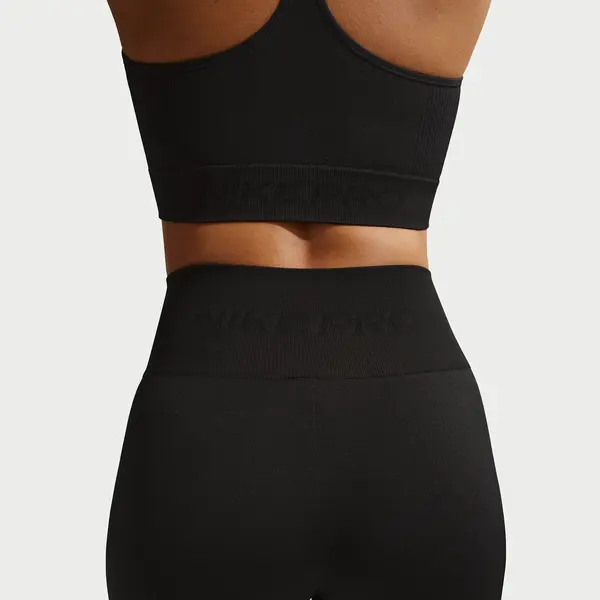 Nike Pro Seamless High-waisted 7/8 Leggings - Black