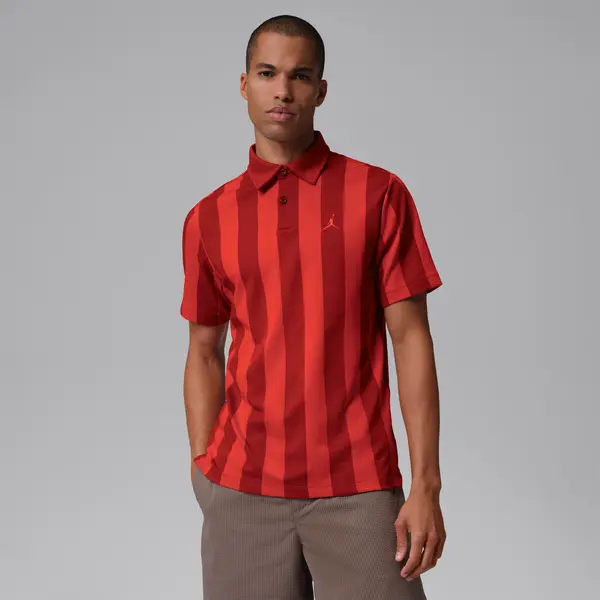 JORDAN Sport Dri-fit Printed Golf Polo - Red