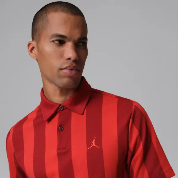 JORDAN Sport Dri-fit Printed Golf Polo - Red