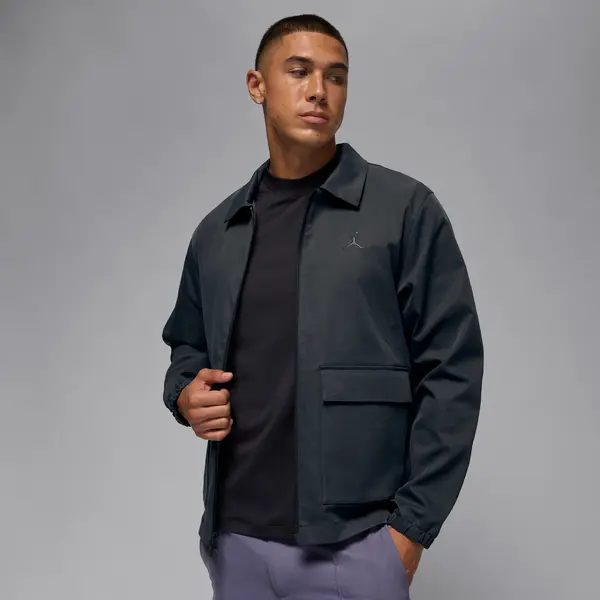 JORDAN Full-zip Golf Jacket - Black