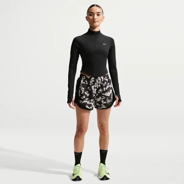 Nike Dri-fit Fitted 1/2-zip Running Top - Black
