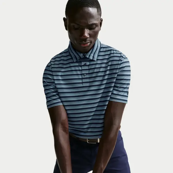 Nike Tailored Performance Dri-fit Golf Polo - Blue