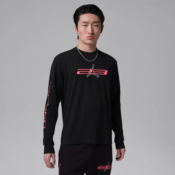 JORDAN Dri-fit Graphic Crewneck Sweatshirt - Black