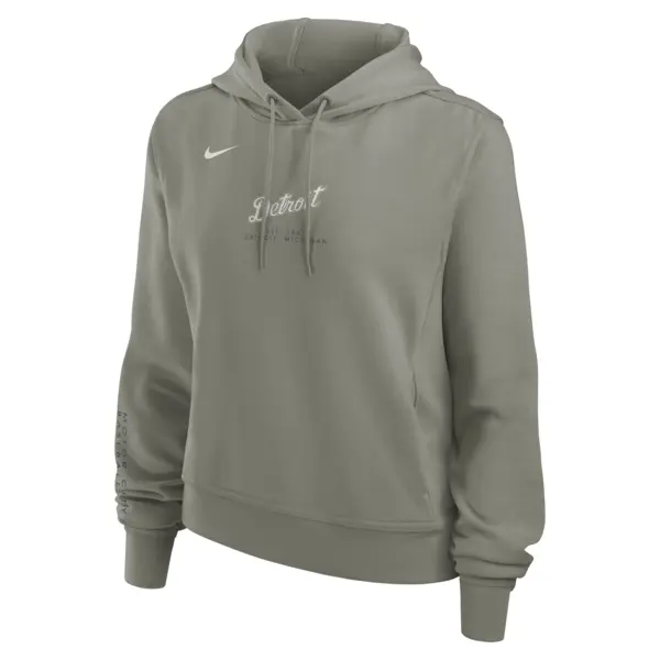 Nike Detroit Tigers Performance Dri-fit Mlb Pullover Hoodie - Brown