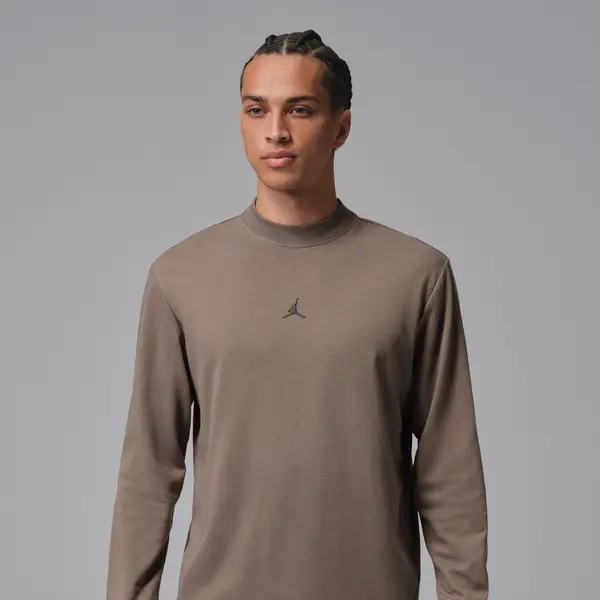 JORDAN Sport Dri-fit Golf Long-sleeve Mock Neck Sweatshirt - Grey