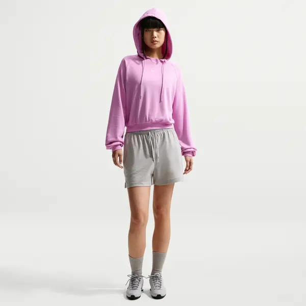 Nike Sportswear Chill Knit High-waisted Lightweight Shorts - Grey