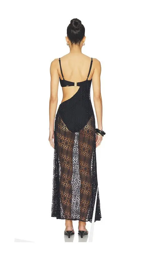 PatBO X Revolve Midnight Pearl Mesh Beach Dress