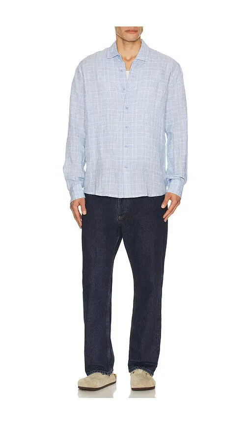 Onia Linen Long Sleeve Shirt In . Also