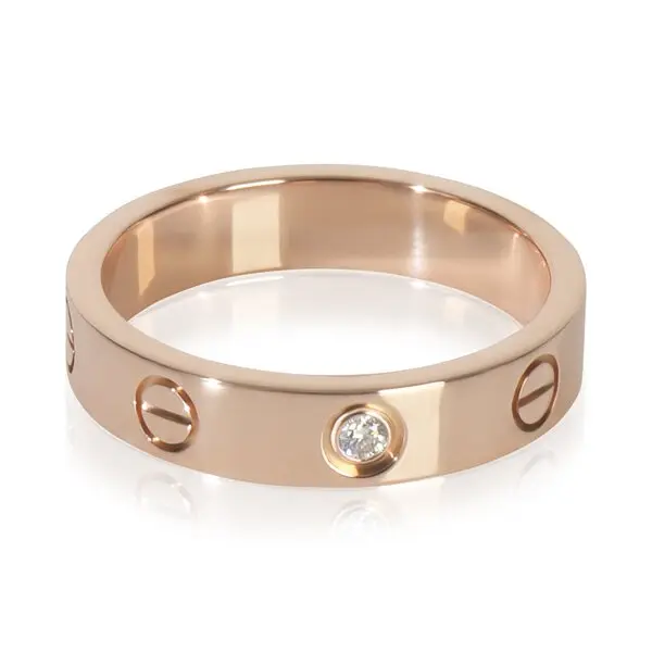 CARTIER Rose Gold Diamond Love Ring - Rose_gold