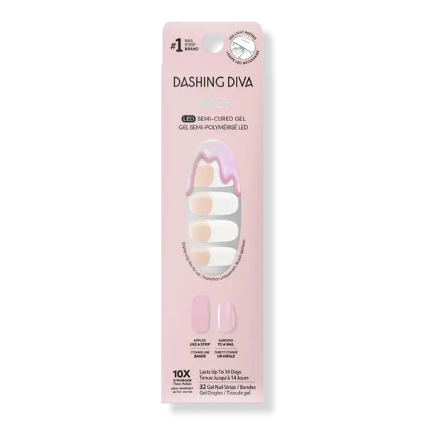 DASHING DIVA Glaze Design, Semi-cured Gel Nail Polish Stickers - Old School