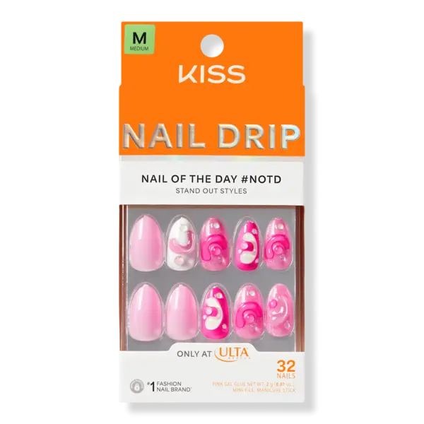 Kiss Drip Press On Nails - Cheerful Meadow